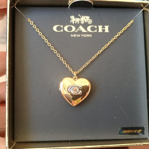 Coach | Jewelry | Coach Signature C Locket Pendant | Poshmark